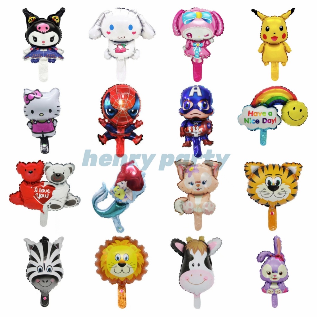 Cartoon foil balloons cute cartoon character foil balloons letter ...