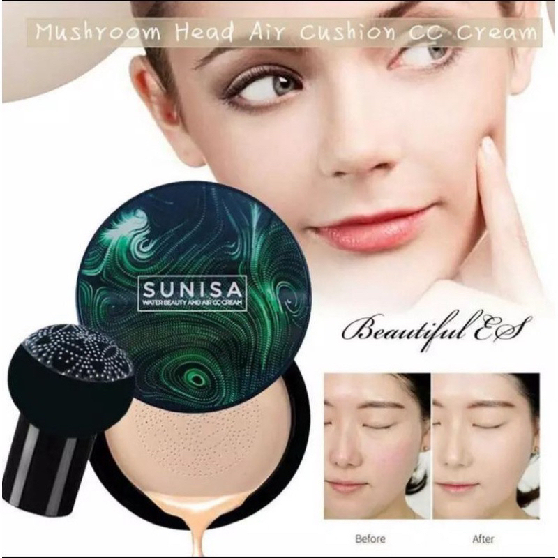Sunisa Mushroom Head Air Cushion BB CC CREAM moisturizing Foundation 100% Ori CC CREAM ...