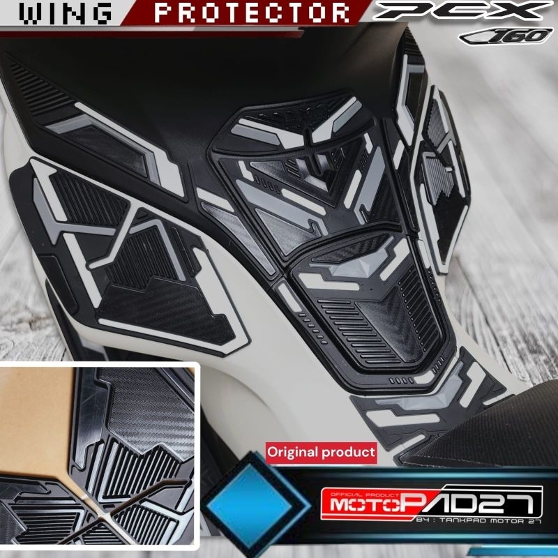 Pcx 160 Rubber Tankpad Sticker 2021-2024 Rubber V2 | Shopee Philippines