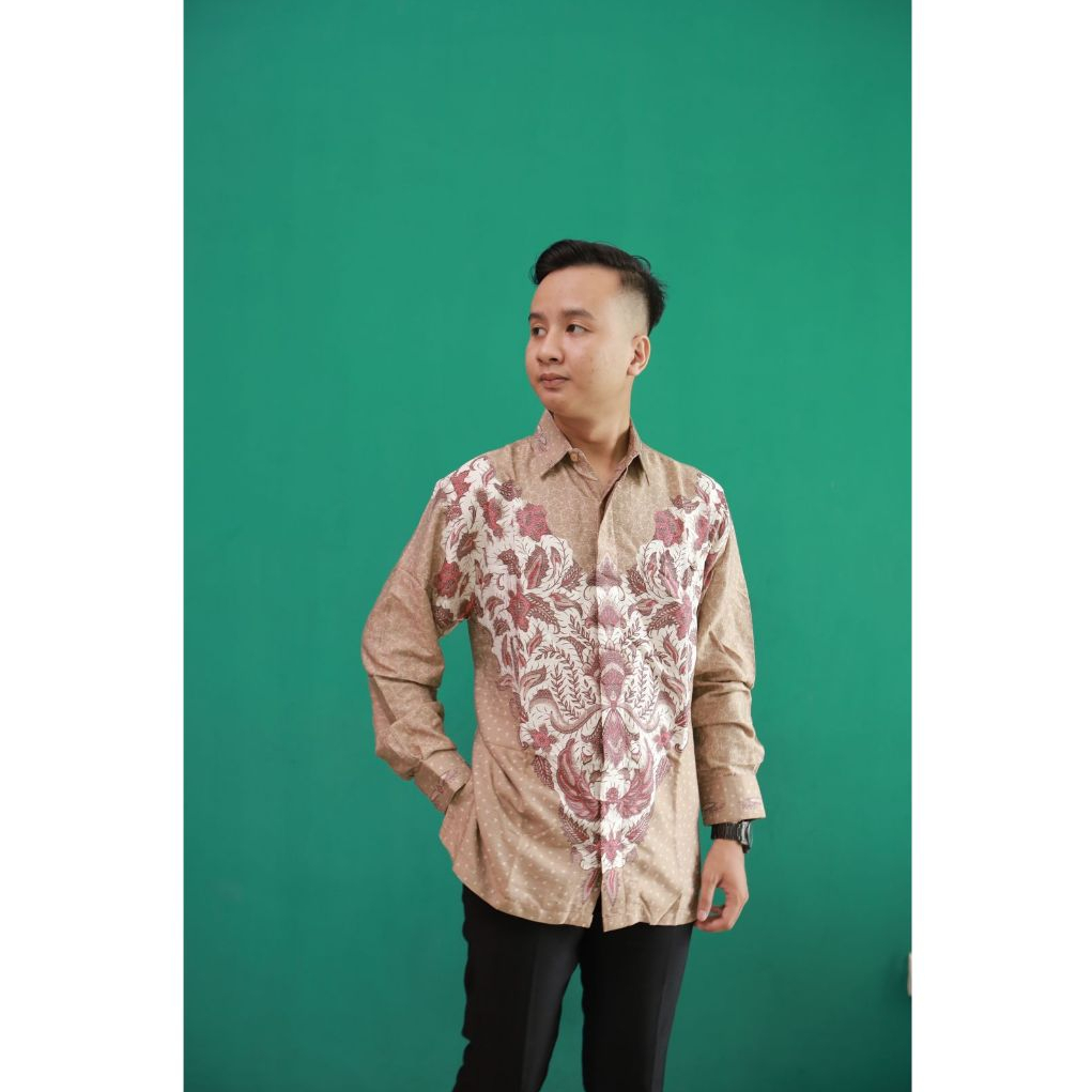 KEMEJA Karunia Jaler Brown Batik Shirt (REGULAR) | Shopee Philippines