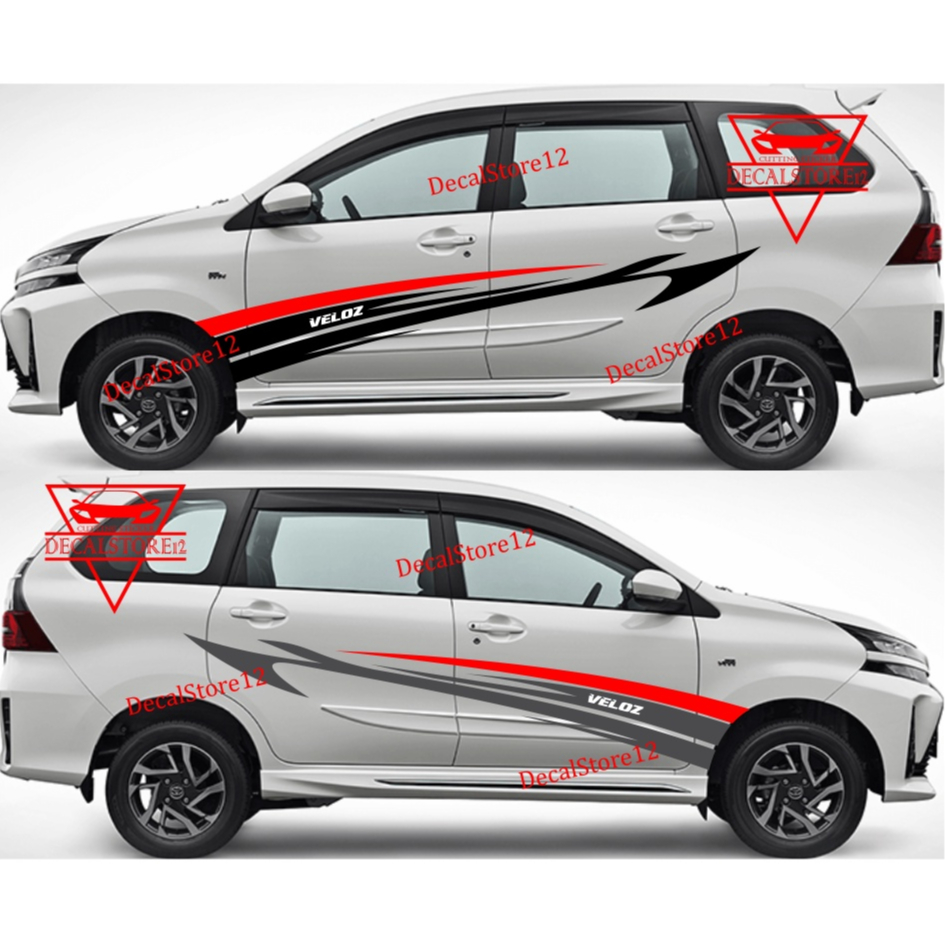 Toyota all new veloz car body stickers, list stripe side body stickers ...