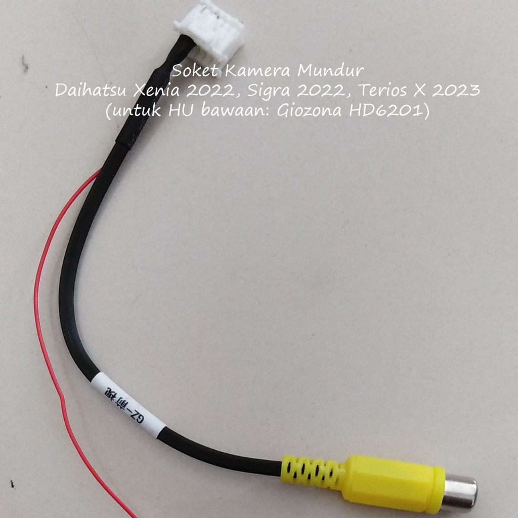 Daihatsu Xenia, Sigra, Ayla, Terios 2022 Reverse Camera Socket for HU ...