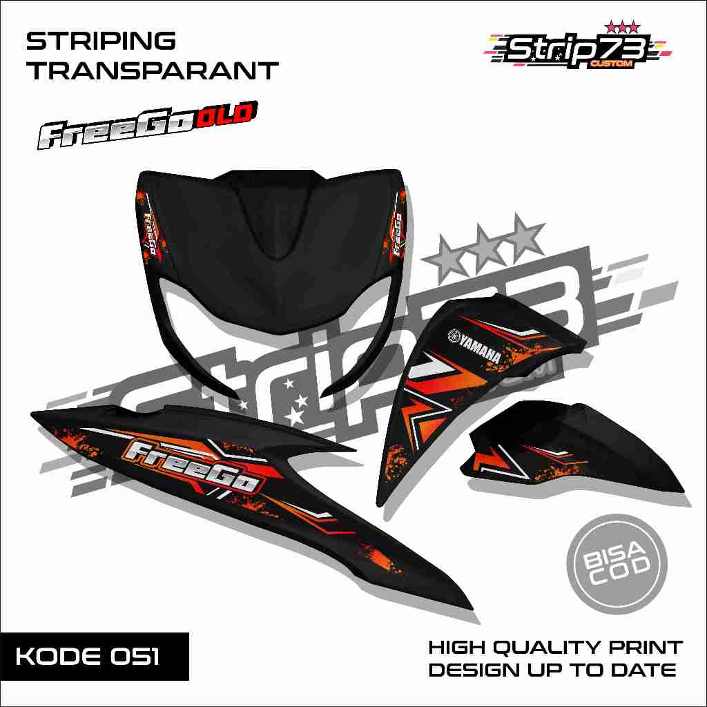 51 Transparent STRIPING YAMAHA FREEGO OLD SIMPLE Abstract Graph ...