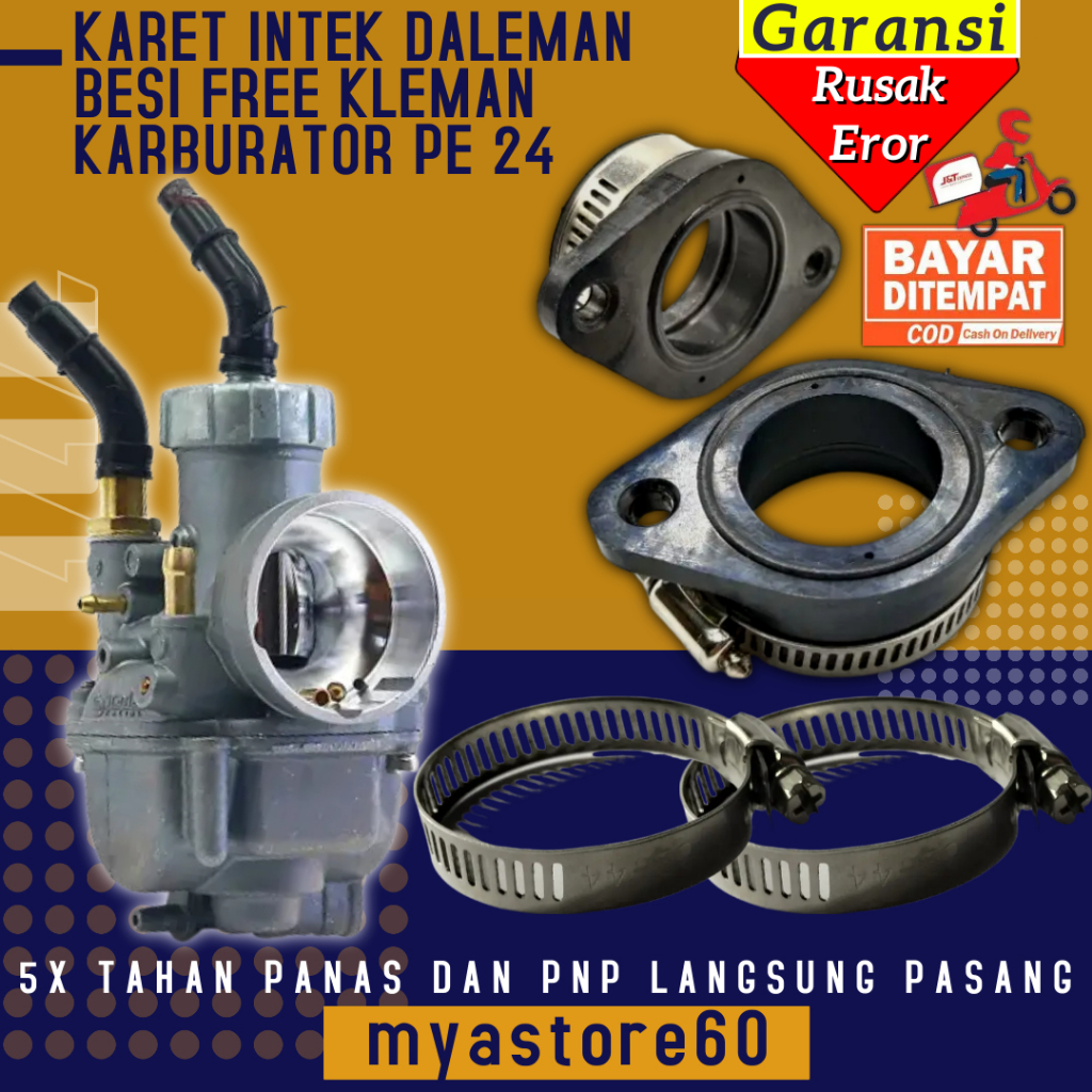 Rubber Intek Intake Manipol Ear Manipul Bolt Connection Carburetor Carburetor Carbu PE NSR 24 ...