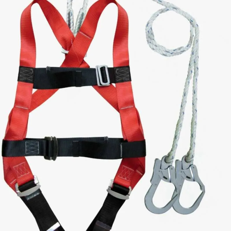 Full Body Harness Double Hook Double Lanyard Big Hook Safety Belt ...