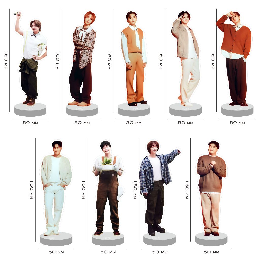 Mini Standee Figure Superjunior Acrylic Season Greeting 2024 Super ...