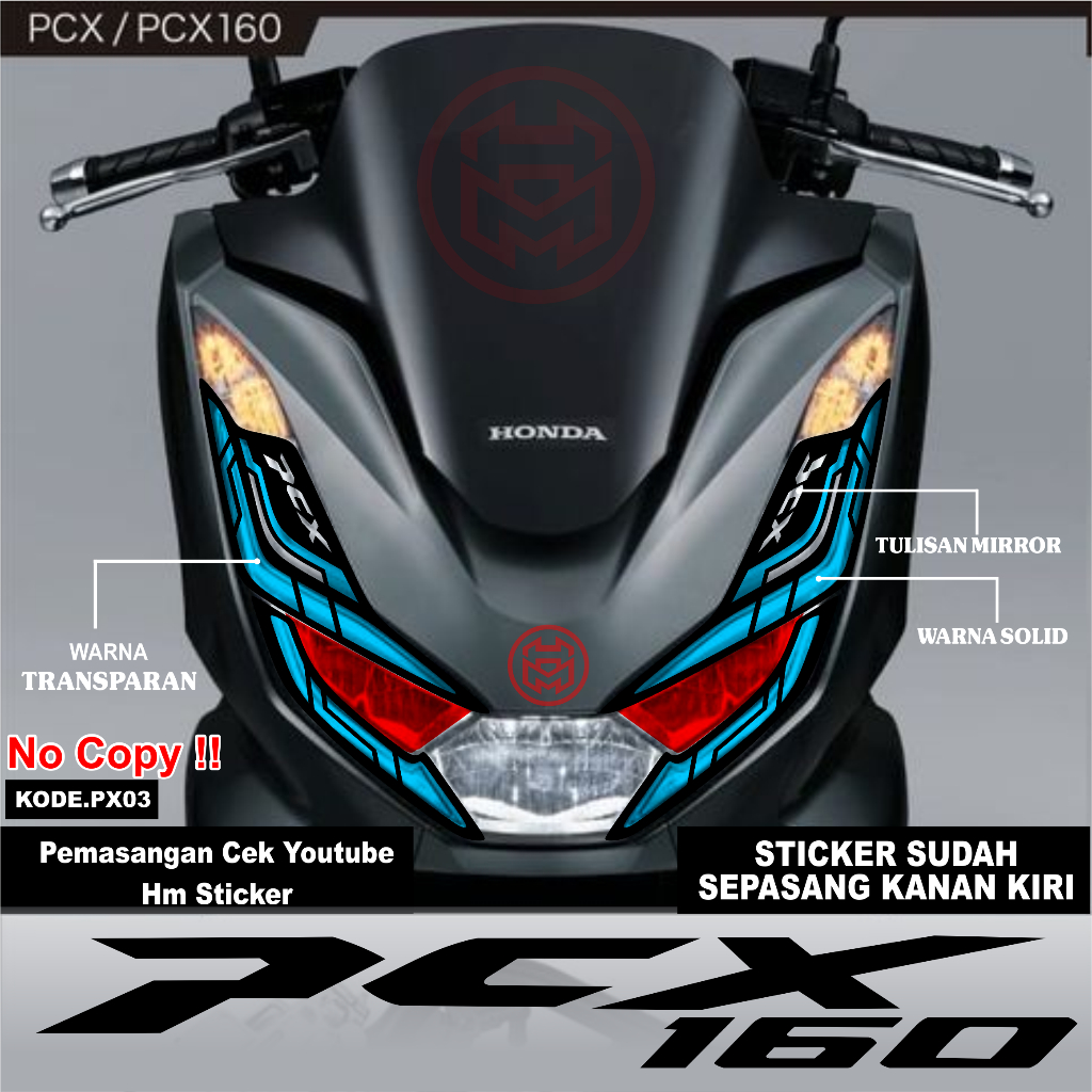 Sticker Headlight PCX 160 NEW PX03 | Shopee Philippines