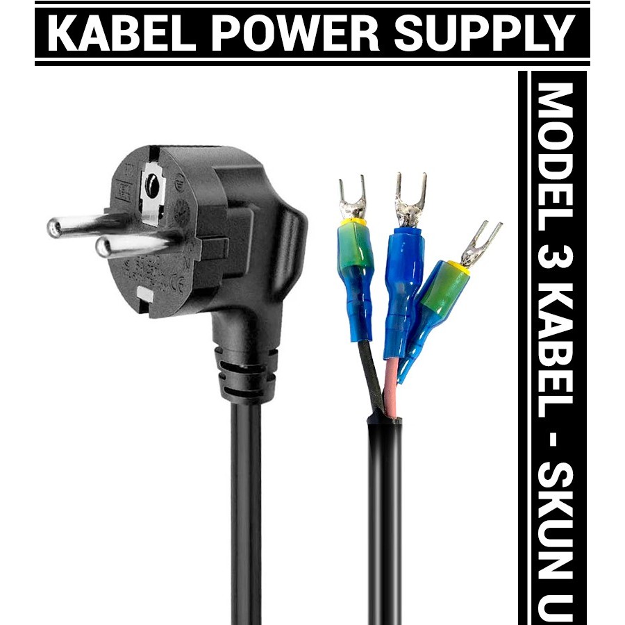 Power Supply Cable Equipped with Skun U Connector 160cm long - INNER 3 ...