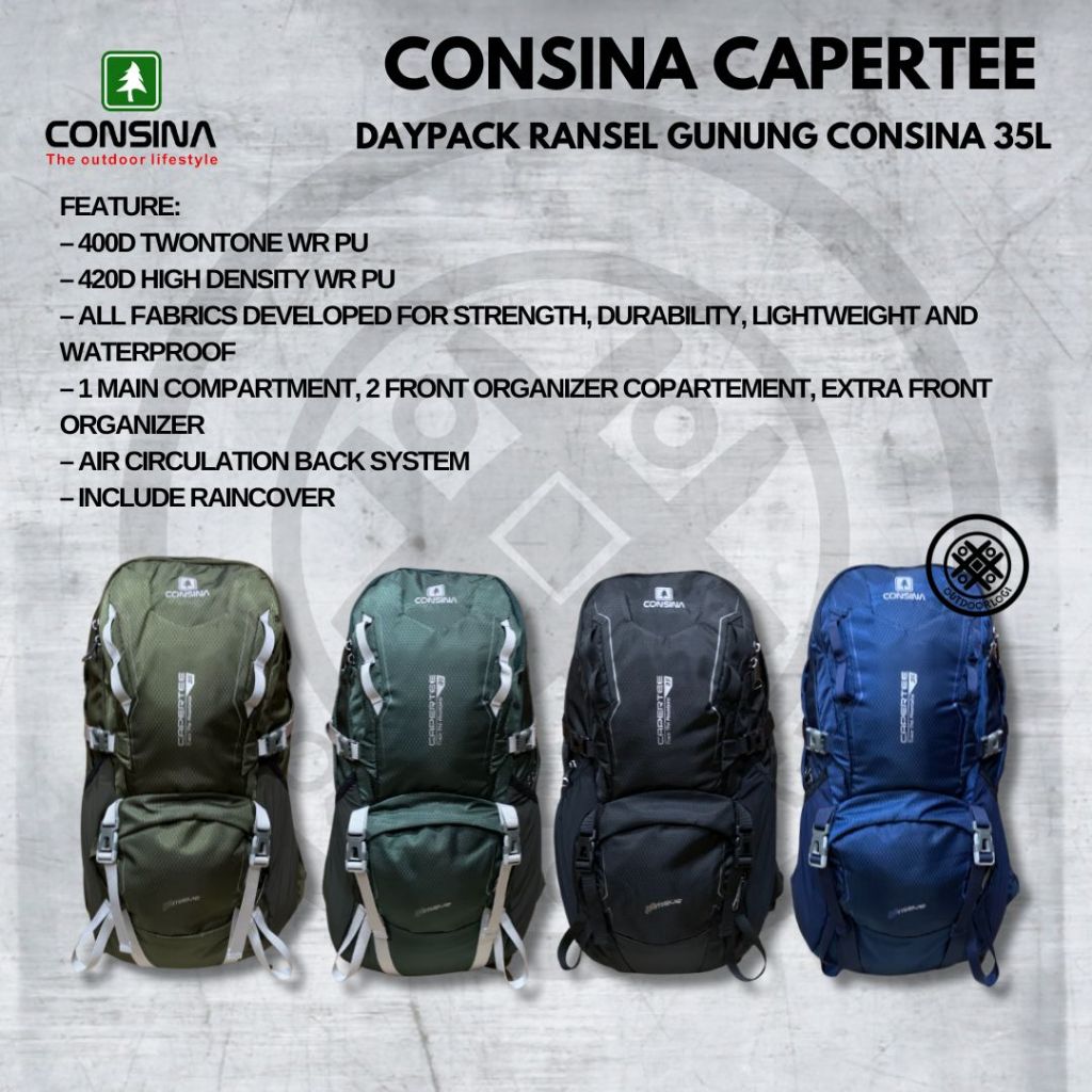 Daypack Consina Capertee 35L | Consina BACKPACK | Capertee 35L ...