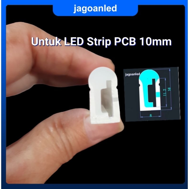 Led Eyebrow Hose pcb 10mm Rubber Sleeve silicone tube Protective LED ...