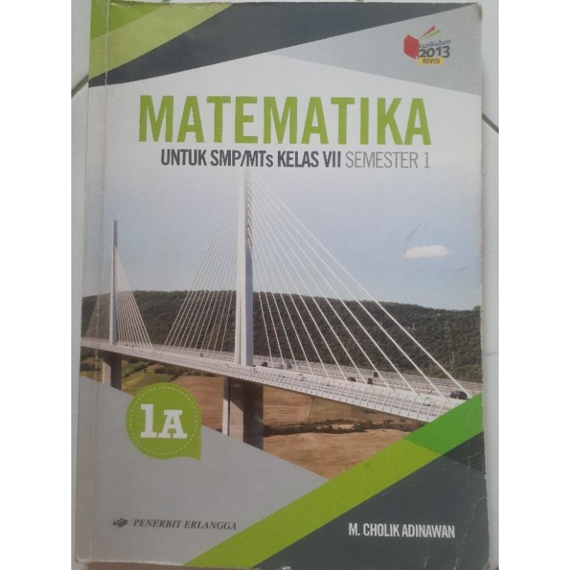 Mathematics Book for Grade 7 Junior High School Erlangga semester 1 ...