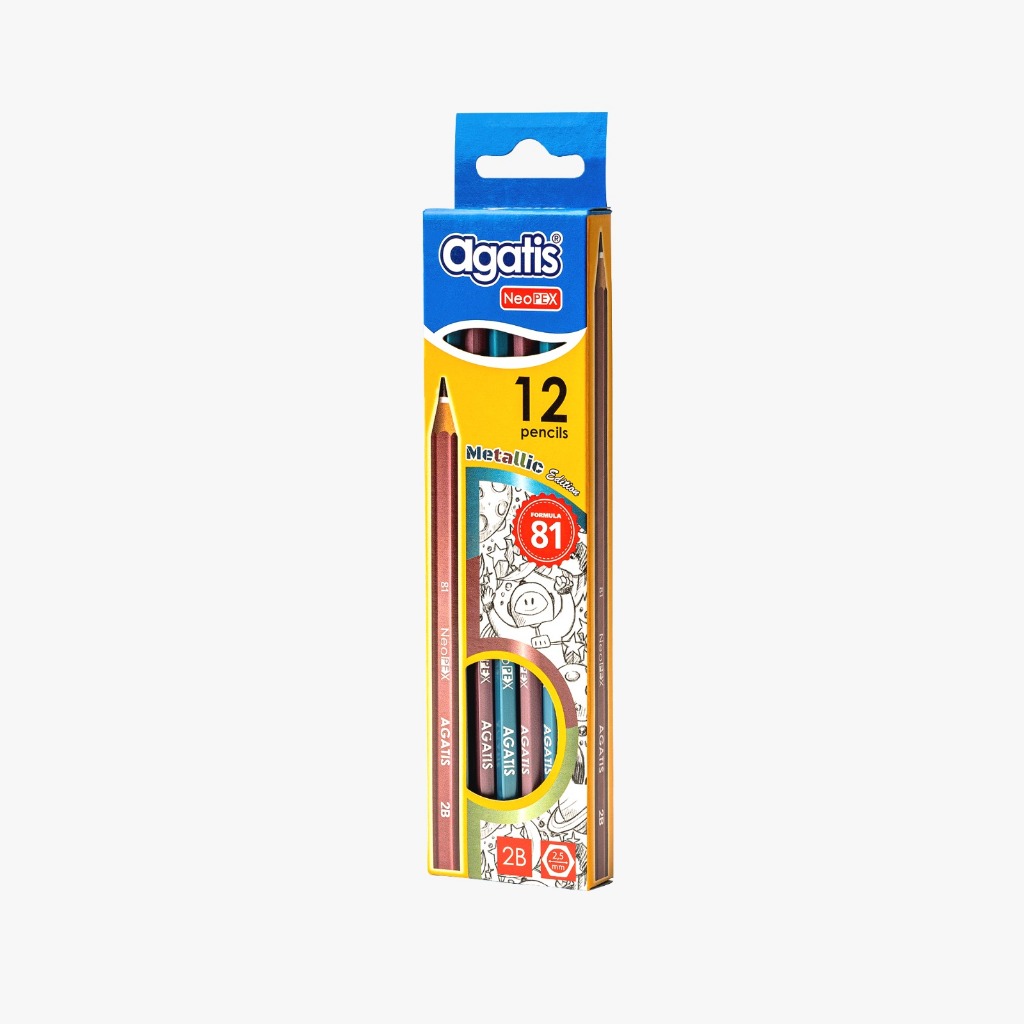 Neopex Agatis Writing Pencil - Neon 2B 1 Box - Contains 12 Pcs | Shopee ...