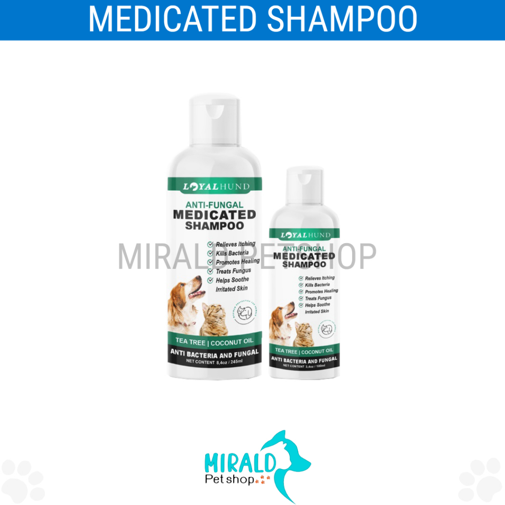 Medicated Shampoo Cat Dog Pet Anti Fungal Bacteria Parasite Microbial ...