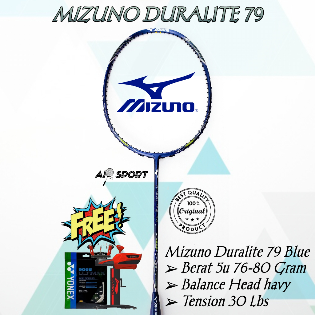 Mizuno Dynalite Duralite Original Badminton Racket 30 Lbs | Shopee ...