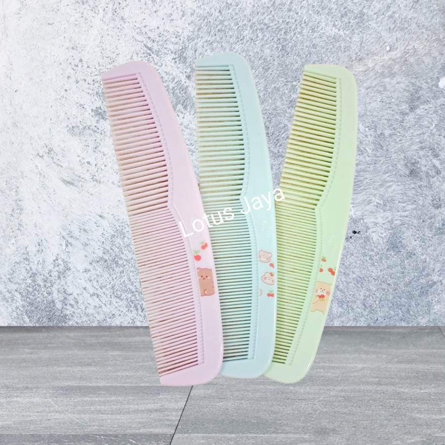 2 in 1 Tight and Loose Straight Hair Comb / Character Straight Comb ...