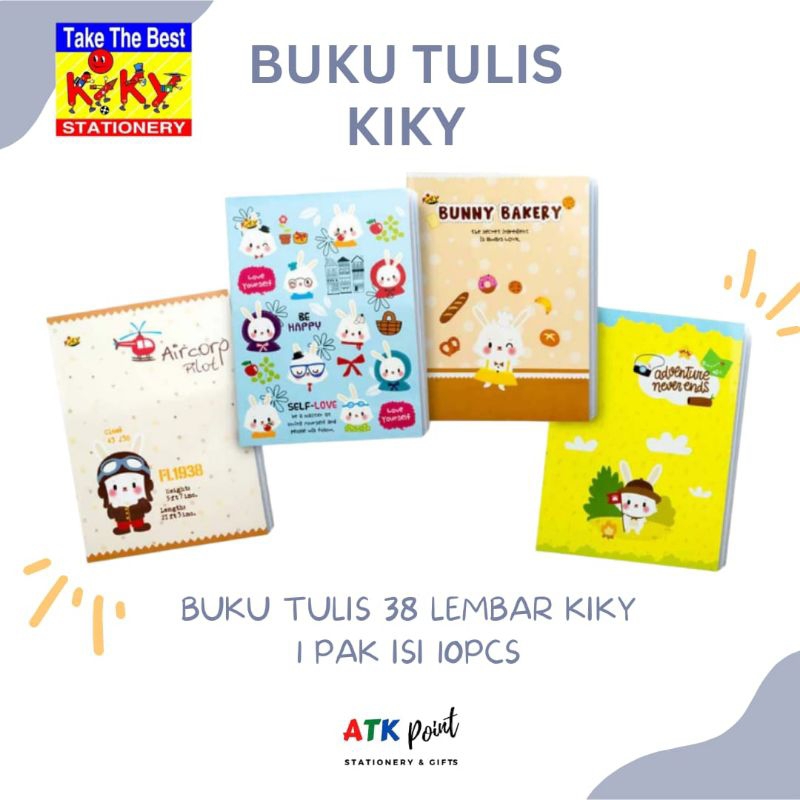ATK.POINT KIKY notebook contains 38 sheets per pack of 10 books BT KIKY ...