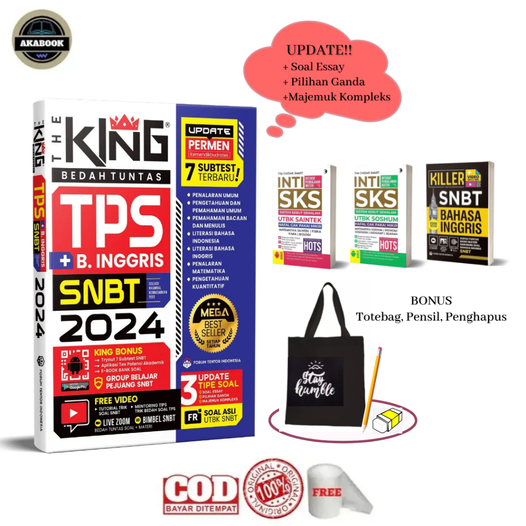The King TPS SNBT SNBT 2024 Potential Test Scholastic SNBT 2024 UTBK ...