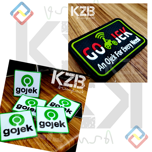 GOJEK Velcro Rubber Emblem Old and New Logo | Shopee Philippines
