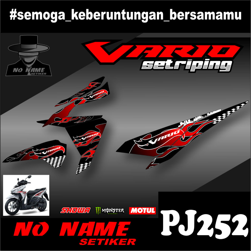 Striping VARIO 125 150 racing (pj252) YEAR 2015 2014 2015 2016 2017 ...