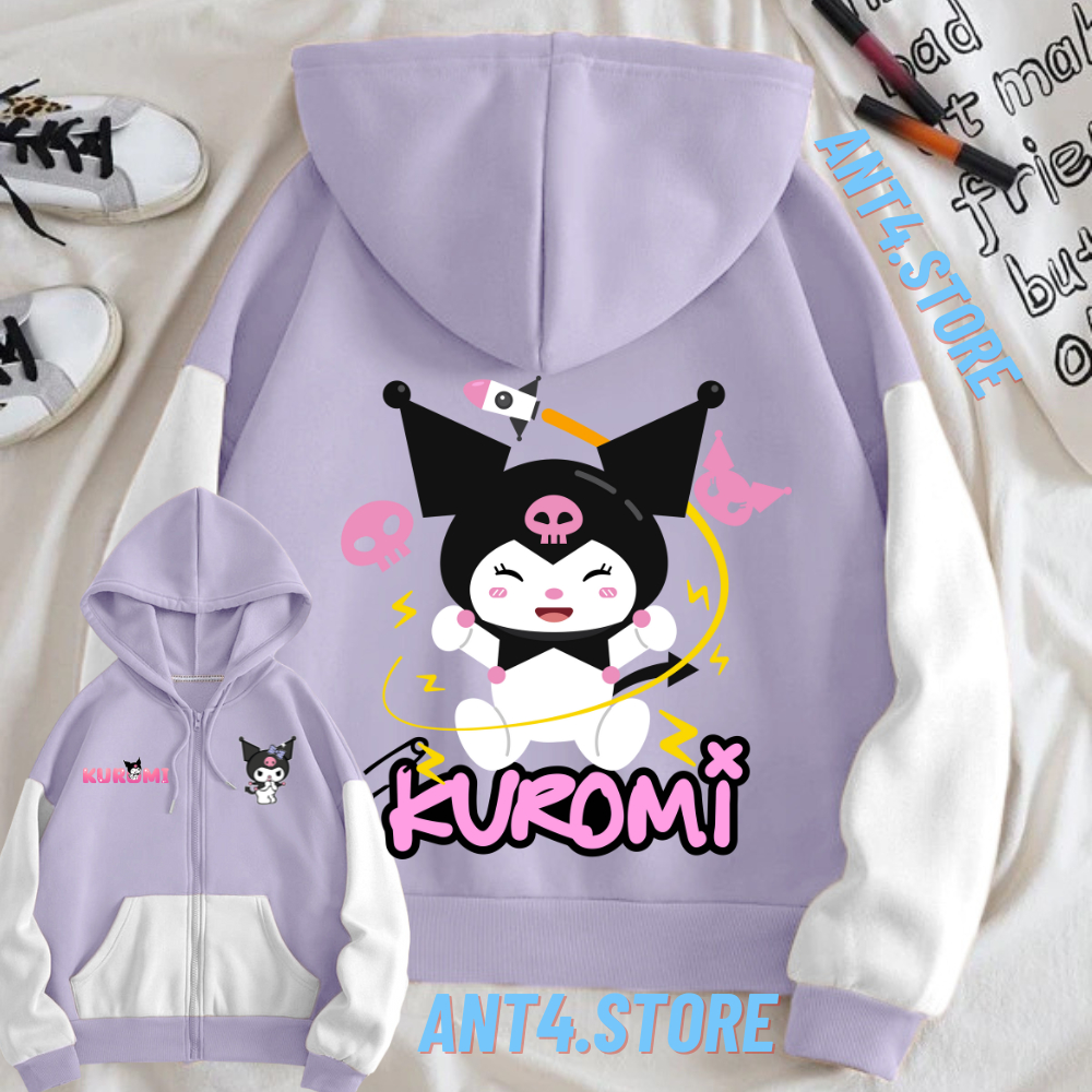 Kuromi & HELLO KITTY ZIPPER Jackets For Girls ZIPPER Boys UNISEX Age 2 ...