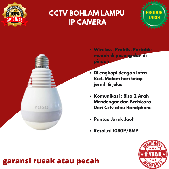 Cctv Light Bulb IP CAMERA V380 CCTV Light Bulb WIFI WIRELESS CCTV IP ...
