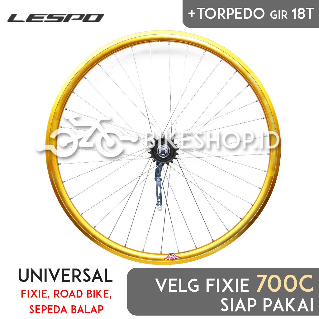 Wheelset Bicycle Rims Uk 700c 3cm Alloy Gold Torpedo Rims Wheel Ready ...