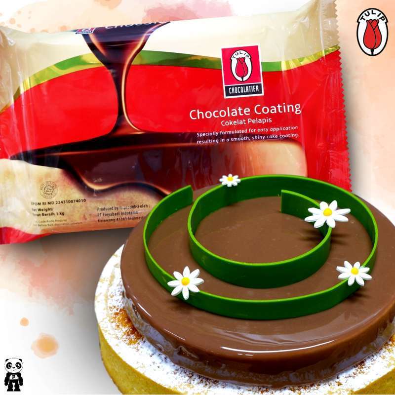 Tulip chocolate coating chocolate Cake coating Packaging 1kg | Shopee ...
