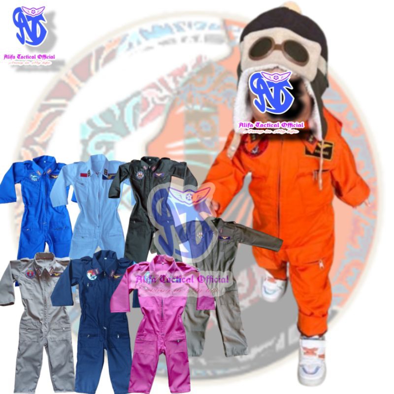 Complete Color Children's Aviator Clothes Wearpack Children's Pilot ...