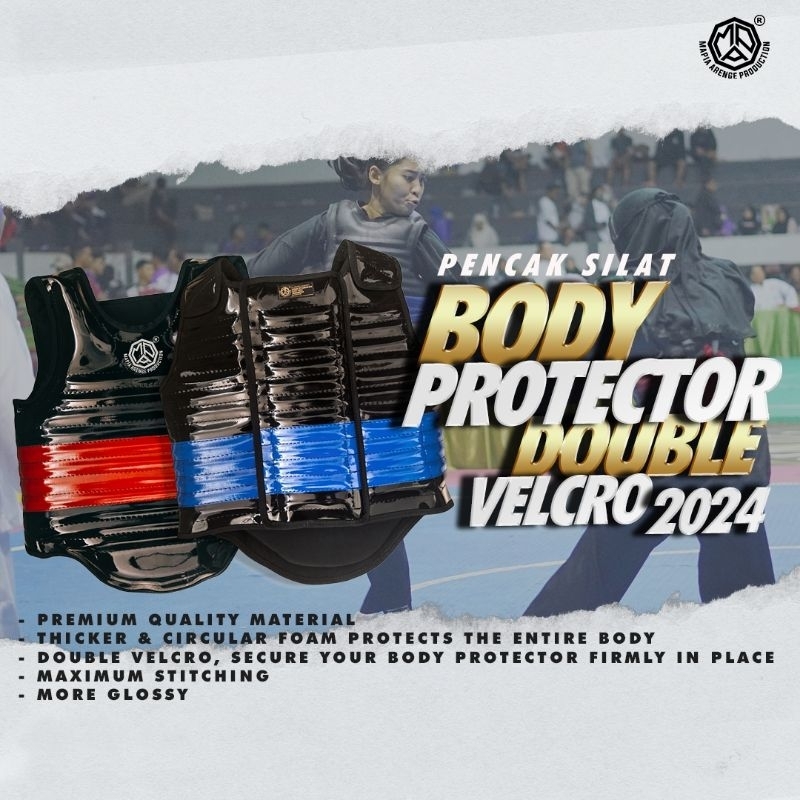 2024 GLOSSY Double Velcro Pencak Silat Body Protector | Shopee Philippines