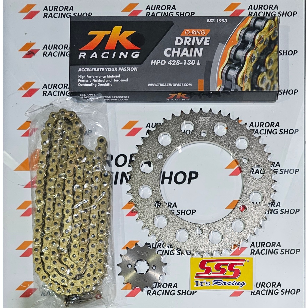 GEAR SET SSS R15 V3 / R15 V4 / R15M / VIXION R / MT15 / XSR 155 & CHAIN ...