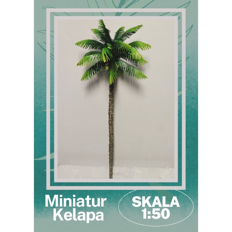 1:50 Scale Coconut Tree Mockup / Miniature for Architectural and ...