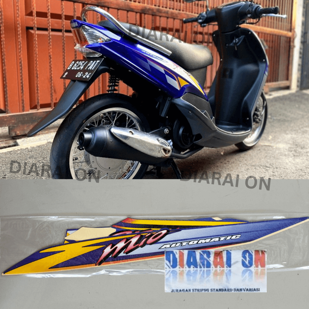 2003 Yamaha Mio Sporty Striping Sticker - Mio Sporty 2004 Blue | Shopee ...