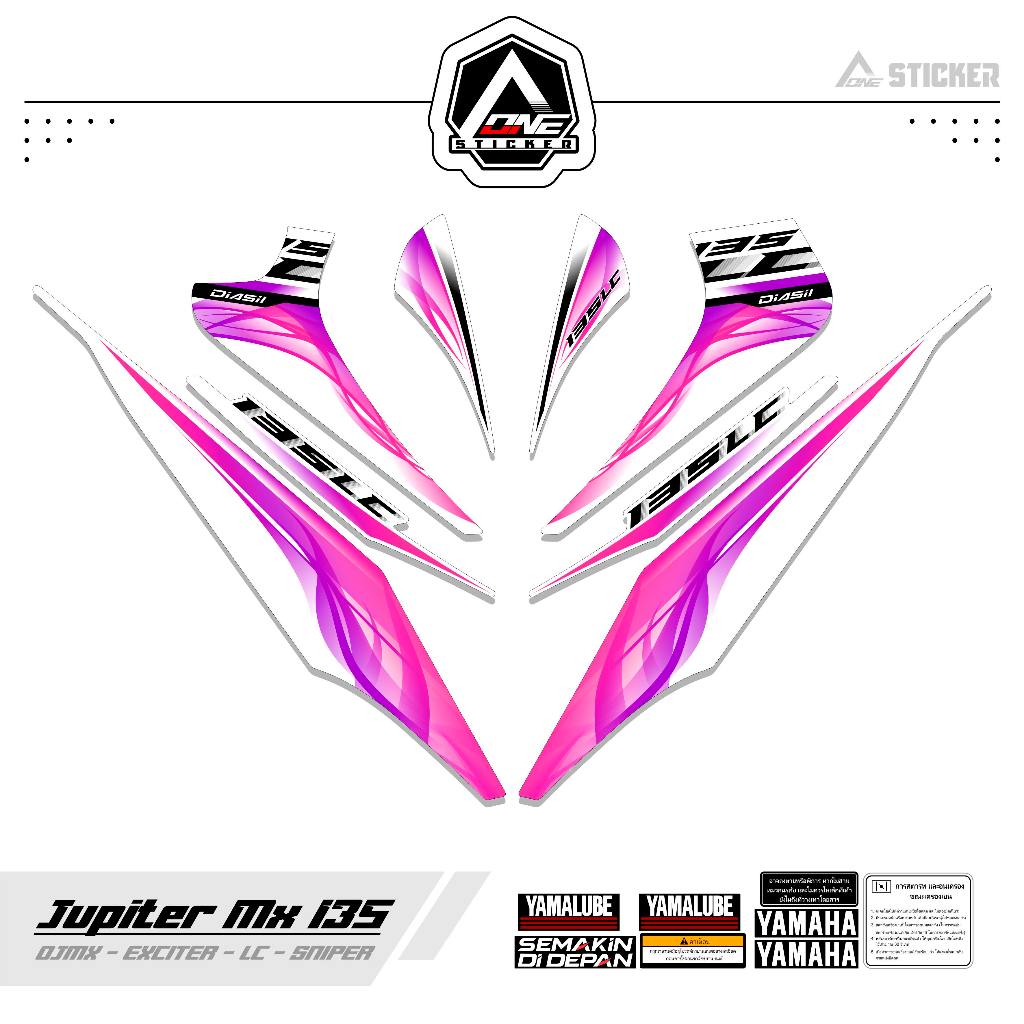 Striping MX LAMA 135 MOTIF 13 EXCITER / JUPITER MX OLD / OJMX STICKER ...