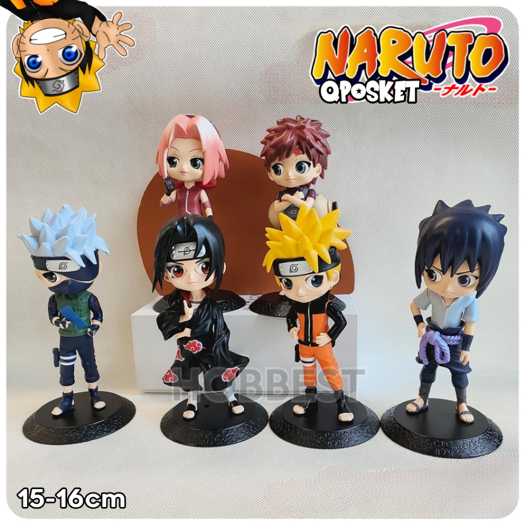 Qposket NARUTO Action Figure - Miniature Display Q Posket Sasuke Sakura ...