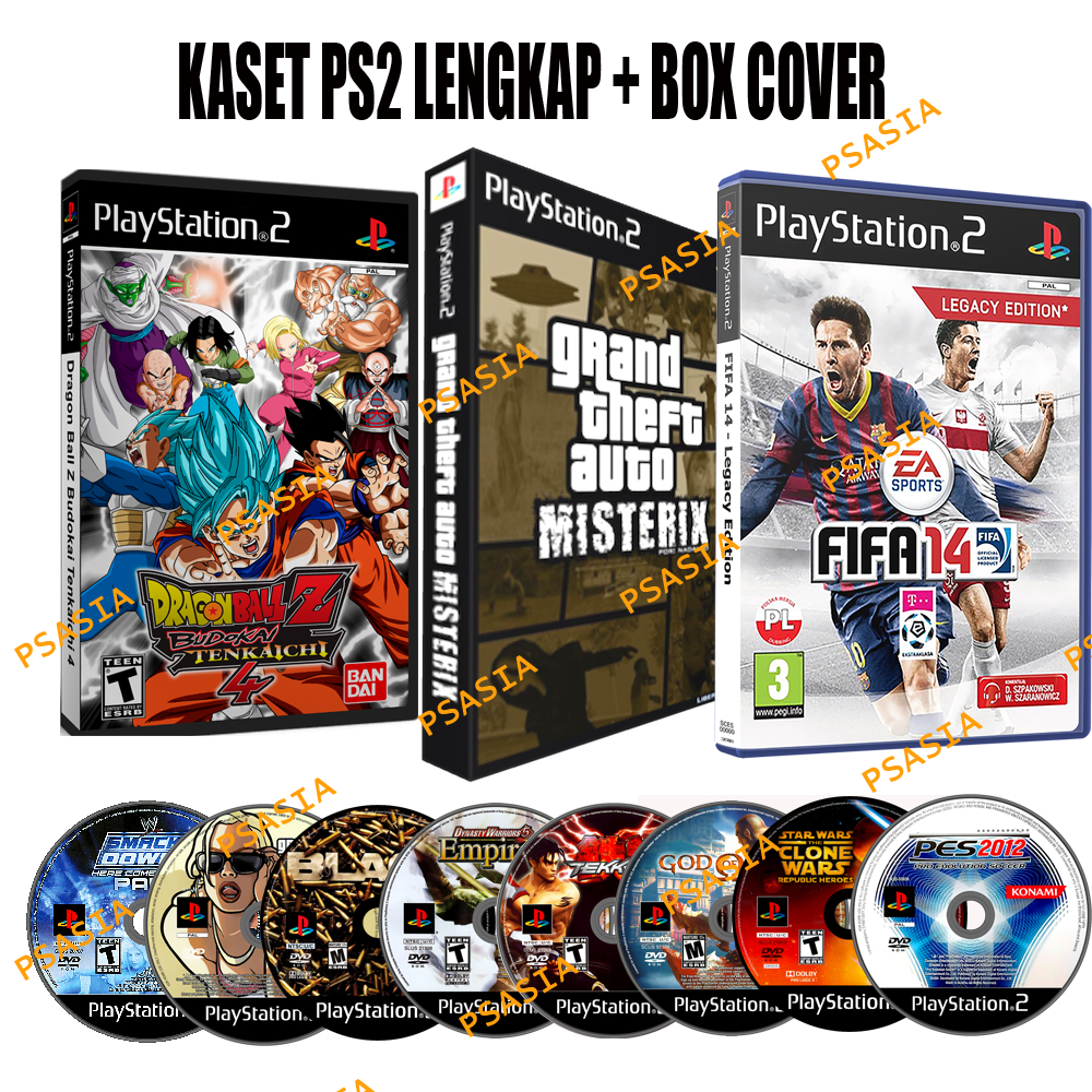 The MOST COMPLETE PS2 CASSETTE CAN REQUEST DVD GAME PS 2 CASSETTE MOST ...