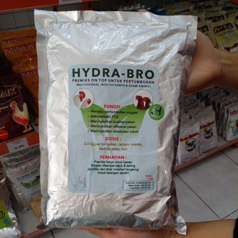 Hydrabro First ilybro 1kg Hydra-bro premix Poultry Growth Booster drh ...