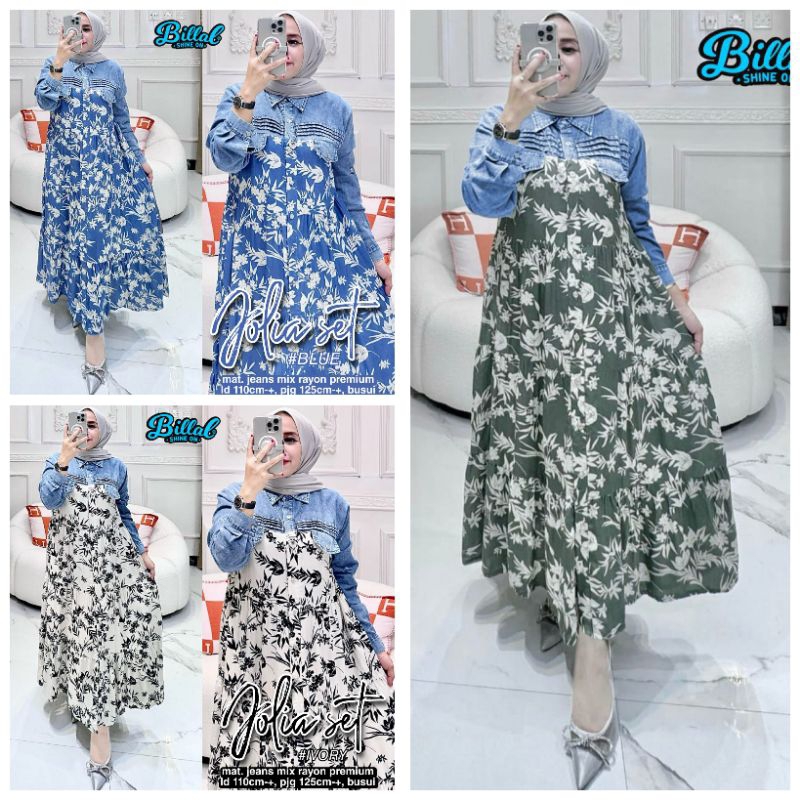 Jolia Maxy Premium Rayon Combination Jeans || By Billal | Shopee ...