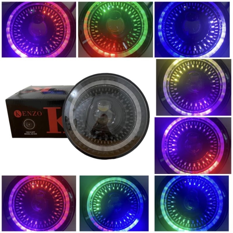 7 Inch Biled Projector Lamp Jeep JK JL Wrangler Rubicon Kantana Jimny ...