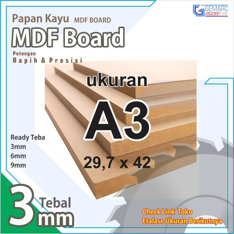 Mdf A3 - Mdf 3mm Size A3 | Shopee Philippines