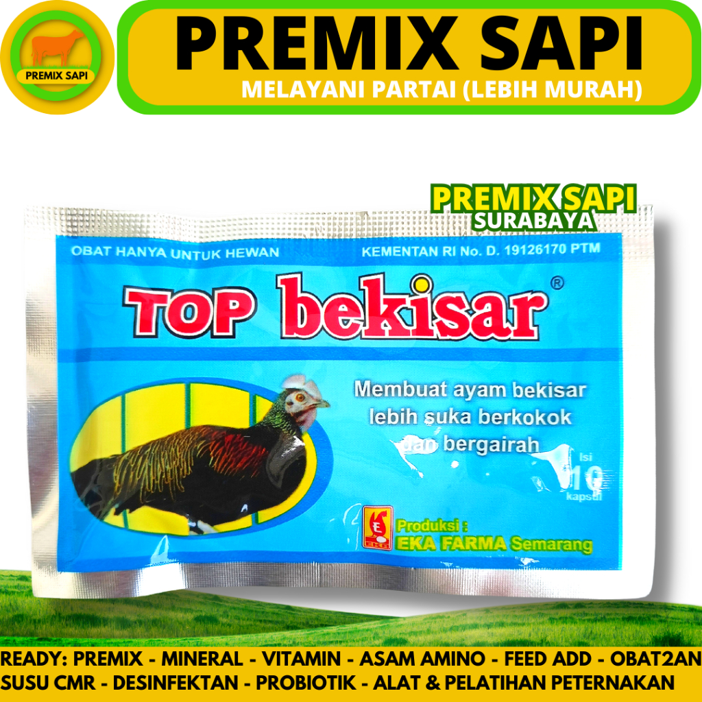 Top Bekisar 10 Capsules EKA FARMA - Vitamin Chicken Bekisar Chicken ...