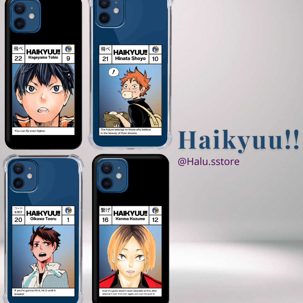 Blackmatte Case Anime Haikyuu Kageyama Hinata Nishinoya Kenma Tsukisima ...