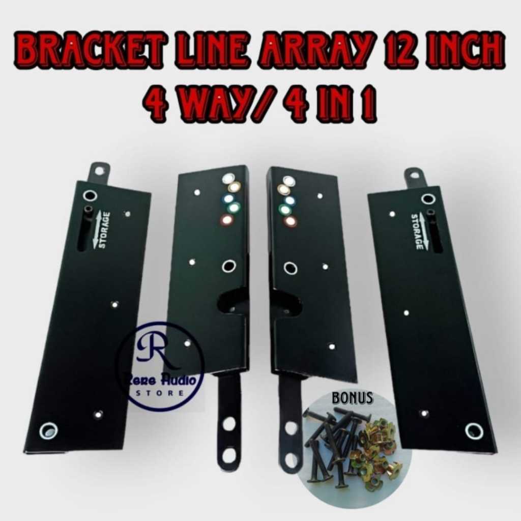 Line Array 4 in 1 Bracket Box Size 12'' 4WAY Speaker Quality 4x1 ...