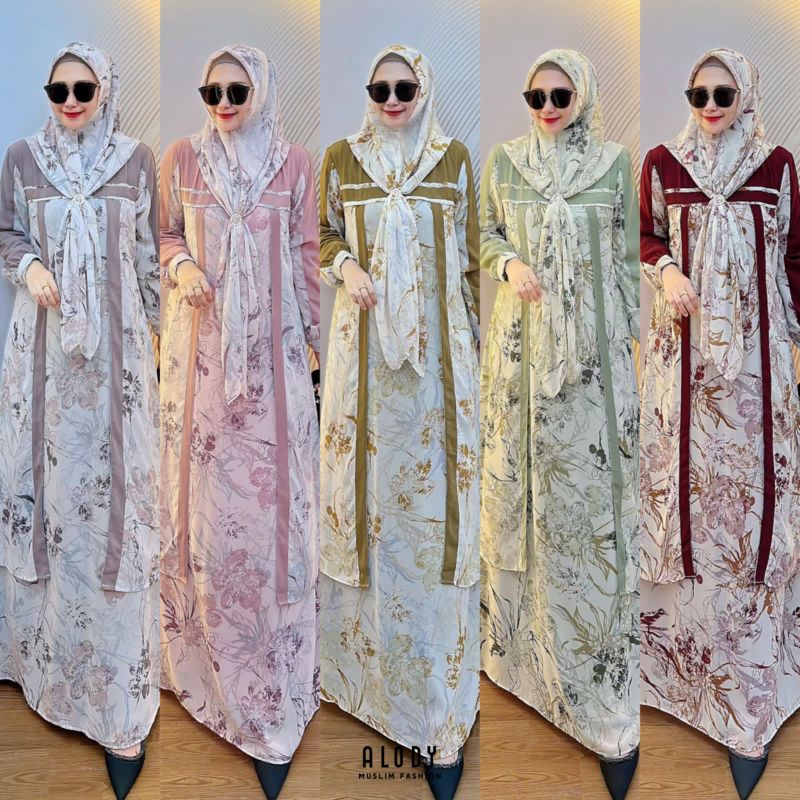 Chika hijab set by Alody/latest gamis/premium gamis/women's gamis/party ...