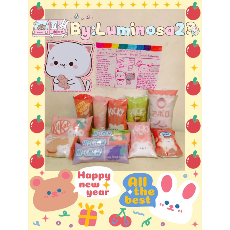 Paper squishy handmade snack Japan | Shopee Philippines