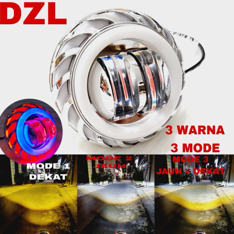 PUTIH Proji DayMaker Projie 2 Headlights / Shooting Lights Combination ...