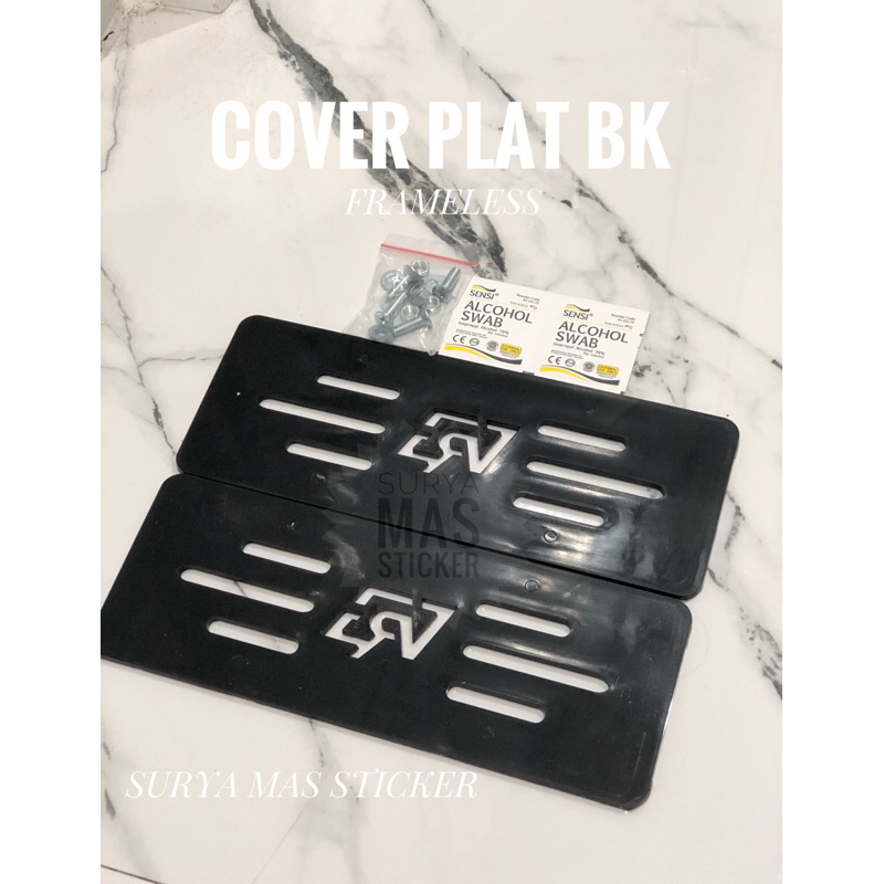 Frameless Plate Holder cover plas frame less motor | Shopee Philippines