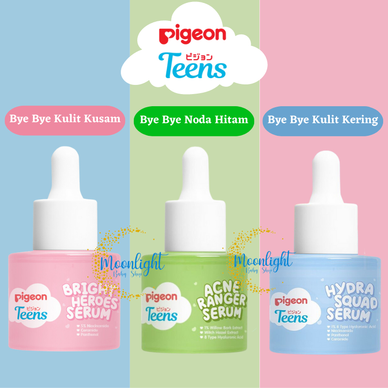 Pigeon TEENS Face SERUM 20ml| Bright Heroes || Acne Care | Shopee ...