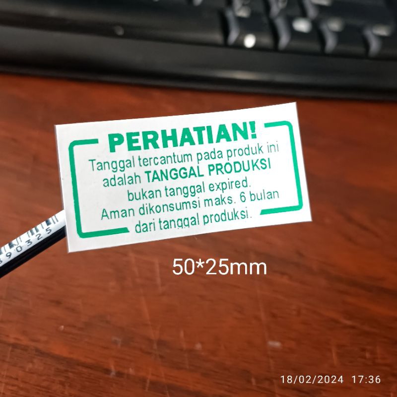 Product Sticker Date Production Expiration Date Food Drink Snack ...