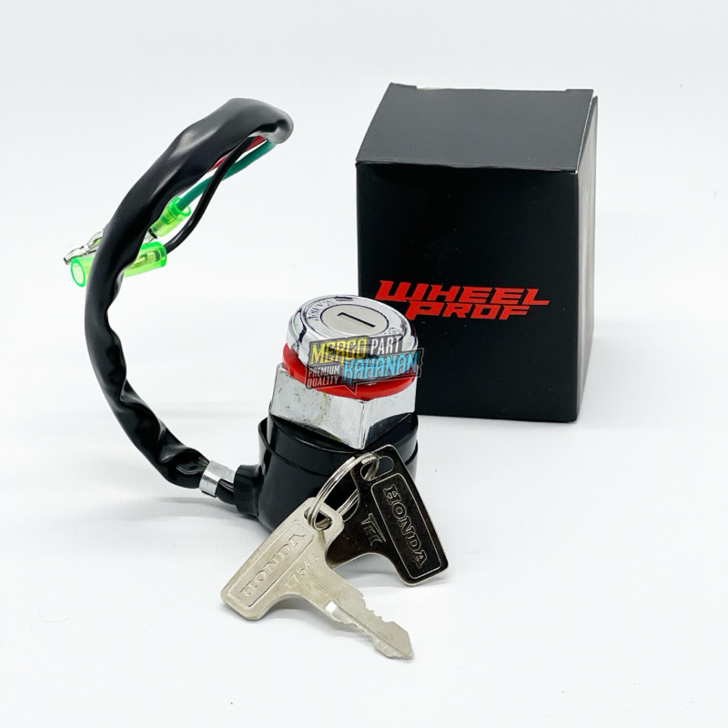 Honda cb twin 125 175 200 350 ignition key, original model, 4 cables ...