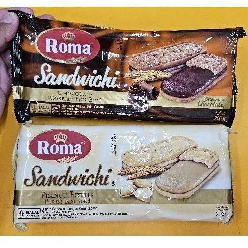 PCS 157GR - CHOCOLATE SANDWICH - PEANUT / ROMA BON BON BISCUITS ...